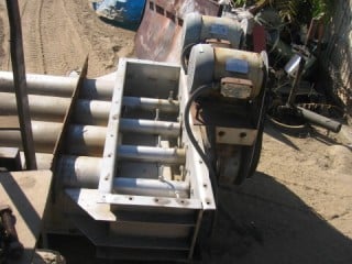 Bin Bottom Auger Discharge Unit, (4) 9" diameter x 7' L screws, 36" x ...