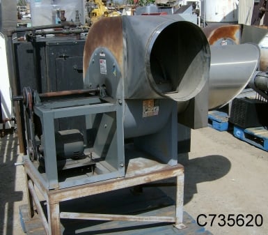 Dayton #3C073A, Blower, Carbon Steel, 15" diameter Wheel, 12" diameter ...