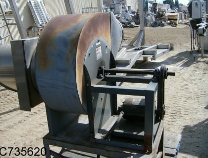 Dayton #3C073A, Blower, Carbon Steel, 15" diameter Wheel, 12" diameter ...