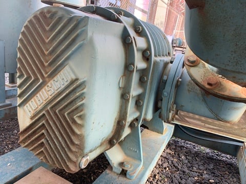 800 cfm, Spencer #RVT110H, Lobe Type Blower, 960 RPM blower, 10 Hg ...