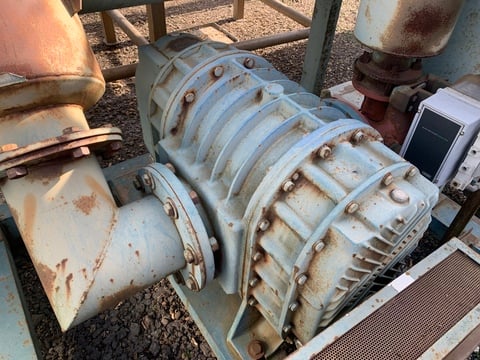 800 cfm, Spencer #RVT110H, Lobe Type Blower, 960 RPM blower, 10 Hg ...