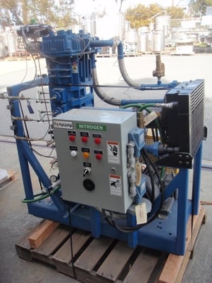 Hycomp #2AN35D-H3321-BLMV A10-20/10T, Nitrogen Gas Compressor, 16 scfm ...