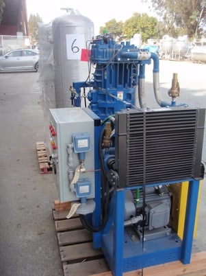 Hycomp #2AN35D-H3321-BLMV A10-20/10T, Nitrogen Gas Compressor, 16 scfm ...