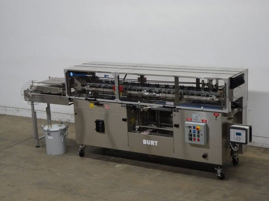 Mateer Burt #704S, automatic, roll thru, glue labeler, 10-600 ...