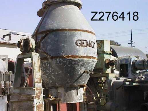 Gemco, Vacuum Dryer, 30 cu.ft., 7.5 HP, 220/440 V, mounted on stand for ...