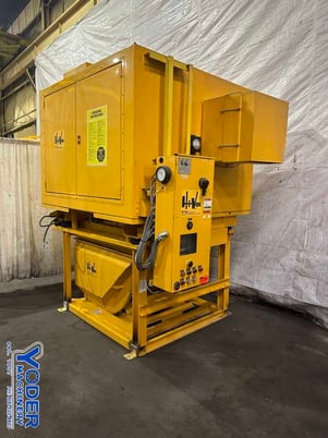 800 cfm Hi-Vac #230, industrial vacuum system, 4" inlet diameter, self ...