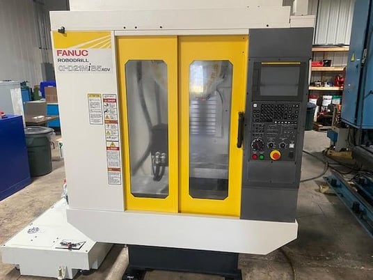 Fanuc #Robodrill-D21MIB5ADV, 4-Axis CNC vertical machining center, 21 ...