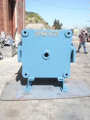 48" Shriver, Recessed Plate Filter Press, (20) 3 thick polypropylene ...