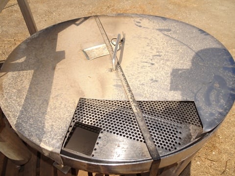3' cu.ft. Precision Stainless, Cylindrical Hopper, Stainless Steel, 30 ...