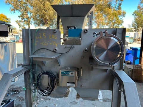 Hopper, Stainless Steel, dual discharge lanes, 18" x 14" top opening, 8 ...