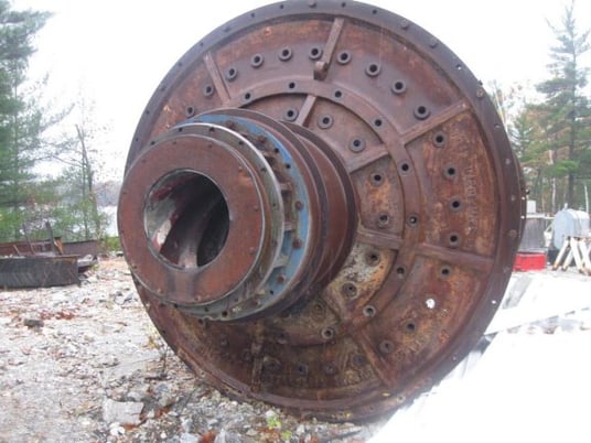 9.5' x 12' Marcy, Rod Mill, 332 teeth gear, 19 teeth pinion & 22" face ...