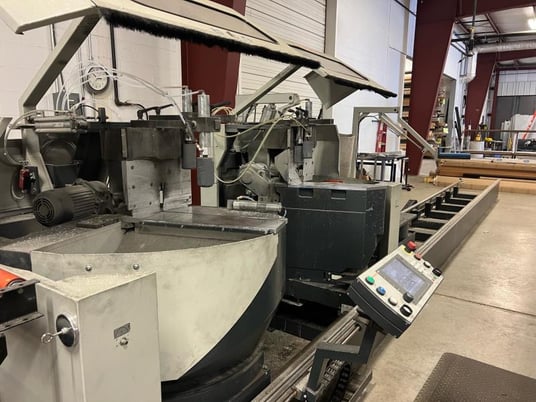 Elumatec #DG 244, Twin Head Double Miter Saw for Window Profile ...