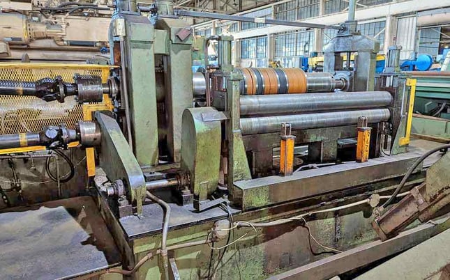 48" x 7" Wean, slitter head, entry pinch rolls, manual adj., 20 hp ...