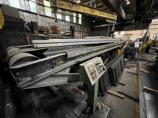 72" x .142" Herr Voss, Cut-To-Length line, 50000 lb., leveler, peeler ...