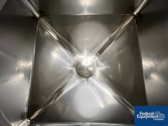 Matcon IBC Bin, Stainless Steel, 1000 Liter, cone bottom type, powder ...