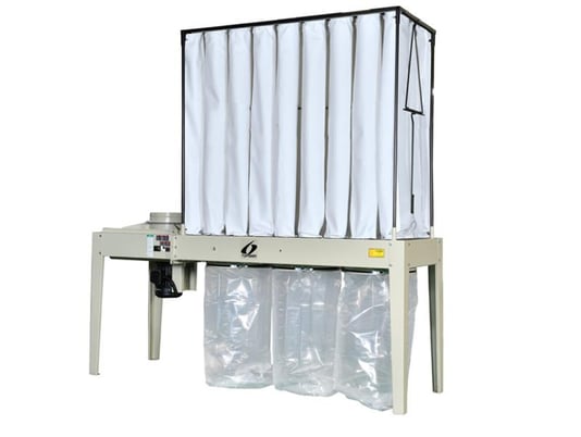 5000 cfm Extrema #DC-4100-Typhoon, Baghouse Dust Collector, 7" WG, 361 ...