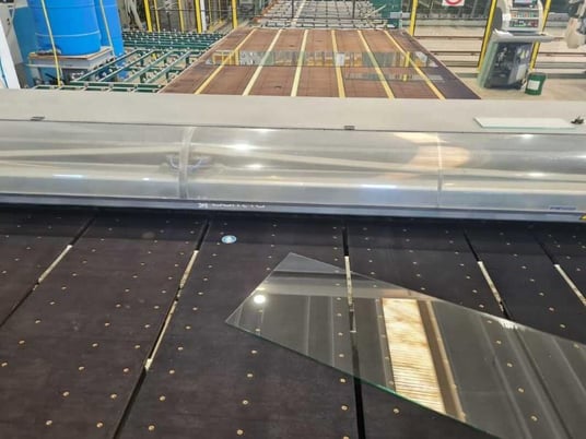 Bottero #535 AVM/46+100 BLC, Laminated Glass Cutting Line w/Belts, 4600 ...