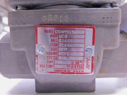 1" Apollo, Ball Valve, Class 300# SW x SW, WCB Body 316SS Ball/Stem NEW ...