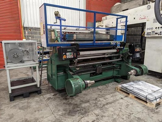 63" Titan #SR6-Duplex, with perforator & trim winder, splice table ...