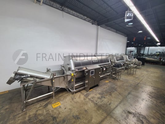 Lyco, complete inline cooker/cooler pouch pasteurizer with inclined ...