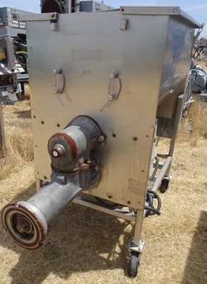 15 cu.ft. Dual Shaft Paddle Mixer w/Meat Grinder, Stainless Steel, 30 ...