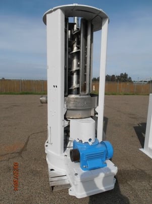 Jones, Vertical Screw Press, 6" diameter Liquid discharge, 12" width ...