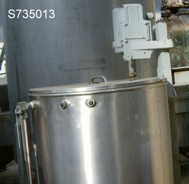 50 gallon CIP Tank, Stainless Steel, 22" diameter x 36" straight side ...