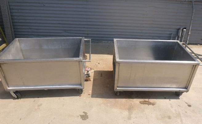 50 gallon Stainless Steel Rectangular Tank, 36" L x 24" width x 17 ...