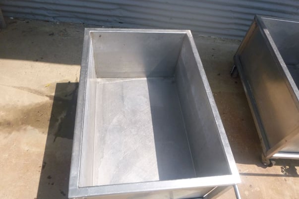 50 gallon Stainless Steel Rectangular Tank, 36" L x 24" width x 17 ...