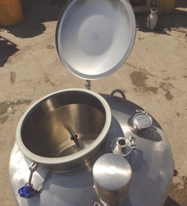 75 gallon Walker, Stainless Steel Tank, 32" diameter x 22" straight ...