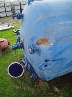 2000 gallon Glass Lined Tank, 7' diameter x 7' straight side, 20 ...