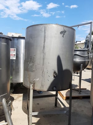 360 gallon Stainless Steel Tank, single wall, 48" diameter x 46 ...