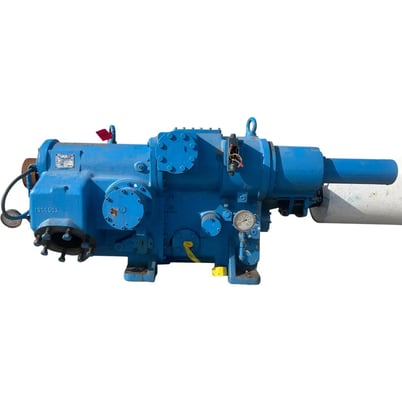 350 HP, M & M #268-121594, screw compressor package, 300 PSIG, Frick ...