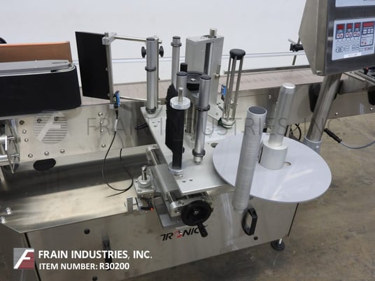 Tronics #S3S, Stainless Steel, pressure sensitive wrap labeler rated ...