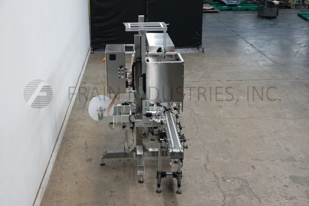 Axon #EZ-130, automatic, tamper evident shrink neck bander or sleeve ...