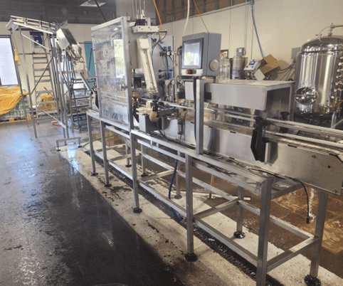 Cask #4.2, Automatic Canning System w/whale tail depalletizer, 5-Head ...