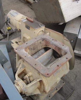 10" Prater #PAV10S, Rotary Airlock Valve, Carbon Steel, 9" x 10" inlet ...