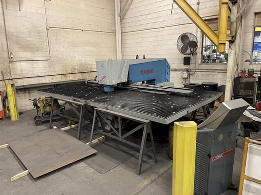 24 Ton, Euromac #ZX-1500/22-2500, CNC punch, programmable rotation of ...