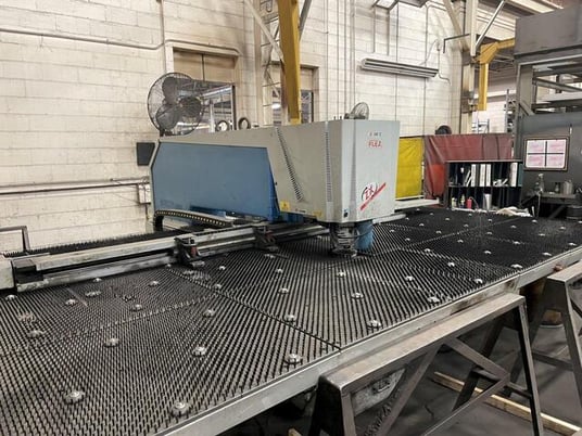 24 Ton, Euromac #ZX-1500/22-2500, CNC punch, programmable rotation of ...