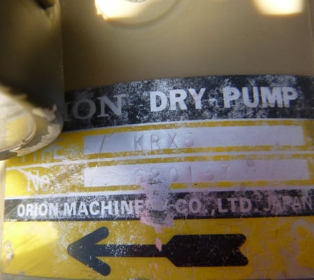 Orion #KRX-6, dry vane vacuum pump, 2.4 HP, serial #620157 for Sale ...