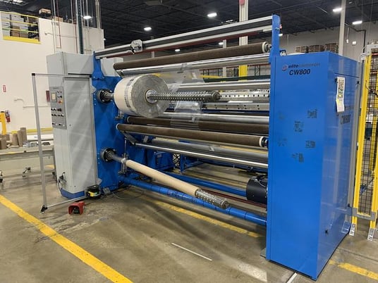 Elite Cameron #CW800HD, 94" cantilevered duplex slitter rewinder, anti ...