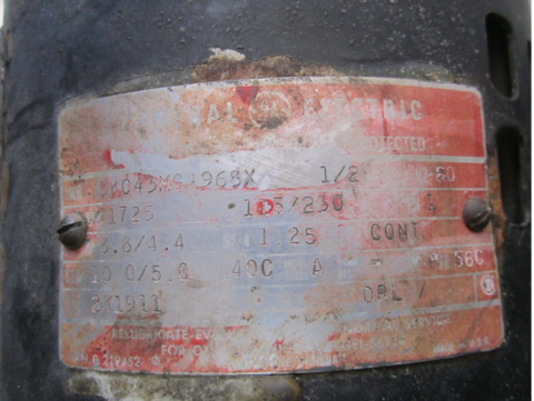 Rotary Vane Pump, 115/230V, 1725 RPM for Sale | Surplus Record