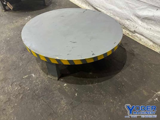 3500 lb. Custom #3500, horizontal uncoiler, 47" table diameter, drag ...