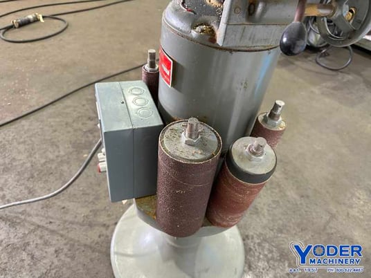 Oscillarin spindle sander, State #B-4, 20" x24" table, up/down tilt, 1/ ...