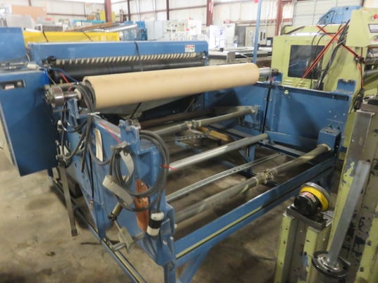 60" Sheeter, Rosenthal, 2 position unwind stand & belt tension ...