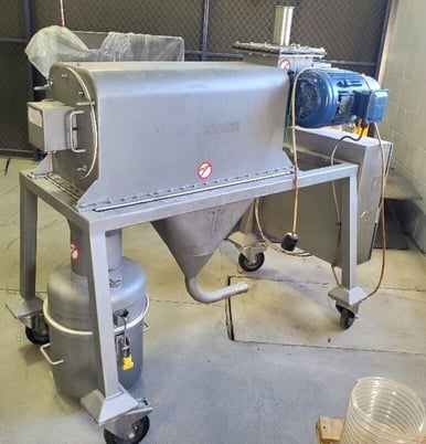 Gericke #CSM722, Stainless Steel inline centrifugal / rotary sifter ...