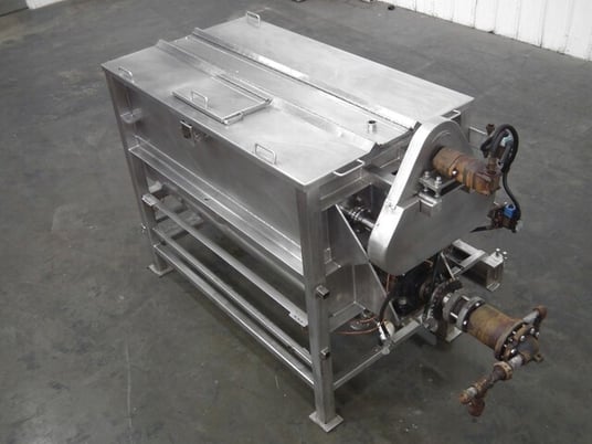 L & A #T-1003, Stainless 350 gallon double rotating auger spiral coil ...