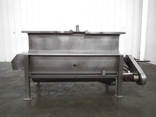 L & A, Stainless 350 gallon double rotating auger spiral coil batch ...