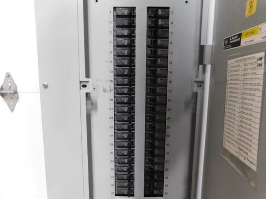 400 Amp. General Electric, AQF3424MTX, Spectra-A-Series panelboard, 4 ...