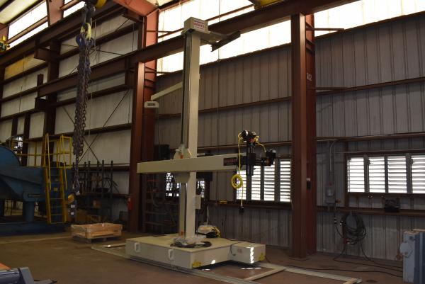 12' x 12' Pandjiris #1100, welding manipulator, power travel car ...